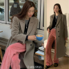 차정원 루에브르 롱코트 코듀로이팬츠 핑크바지 코디 네이버 블로그